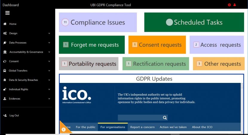 GDPR Compliance Management Tool - ubicomp solutions